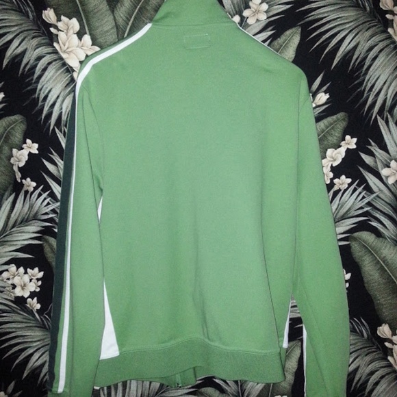 SF/415 | Sweaters | Mens Retro Green Track Jacket Zip Up Sweater Xl ...